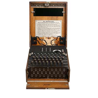 Chiffriermaschine Enigma im Deutschen Spionagemuseum Berlin