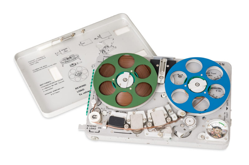 Miniatur-Tonbandgeräte Nagra SN & Nagra JBR - Deutsches Spionagemuseum